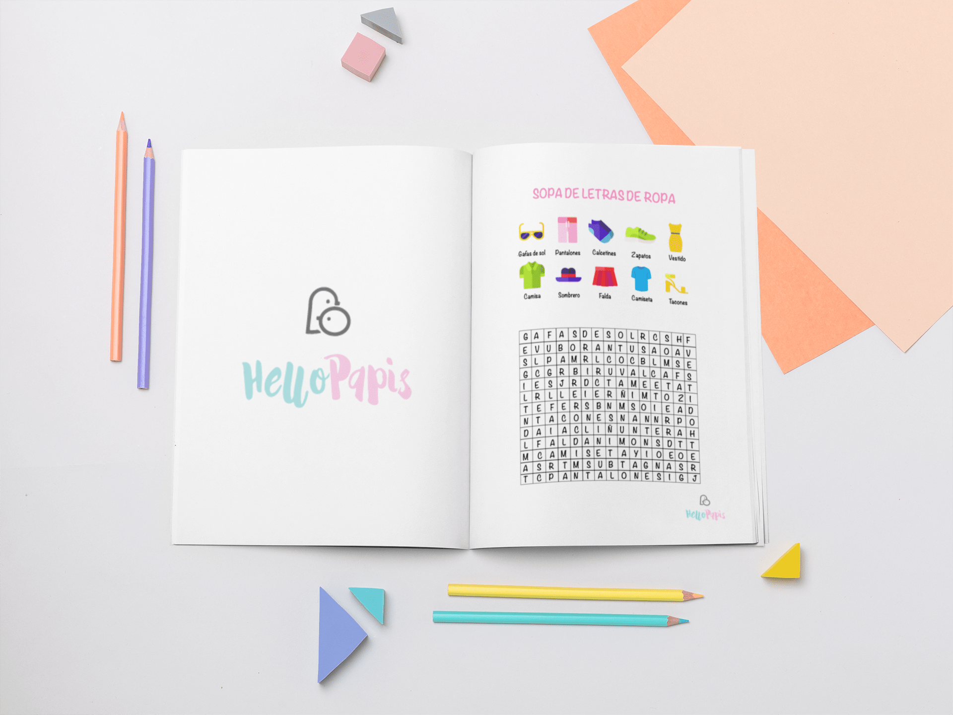 11 sopas de letras para niños de todas las edades | Hello Papis